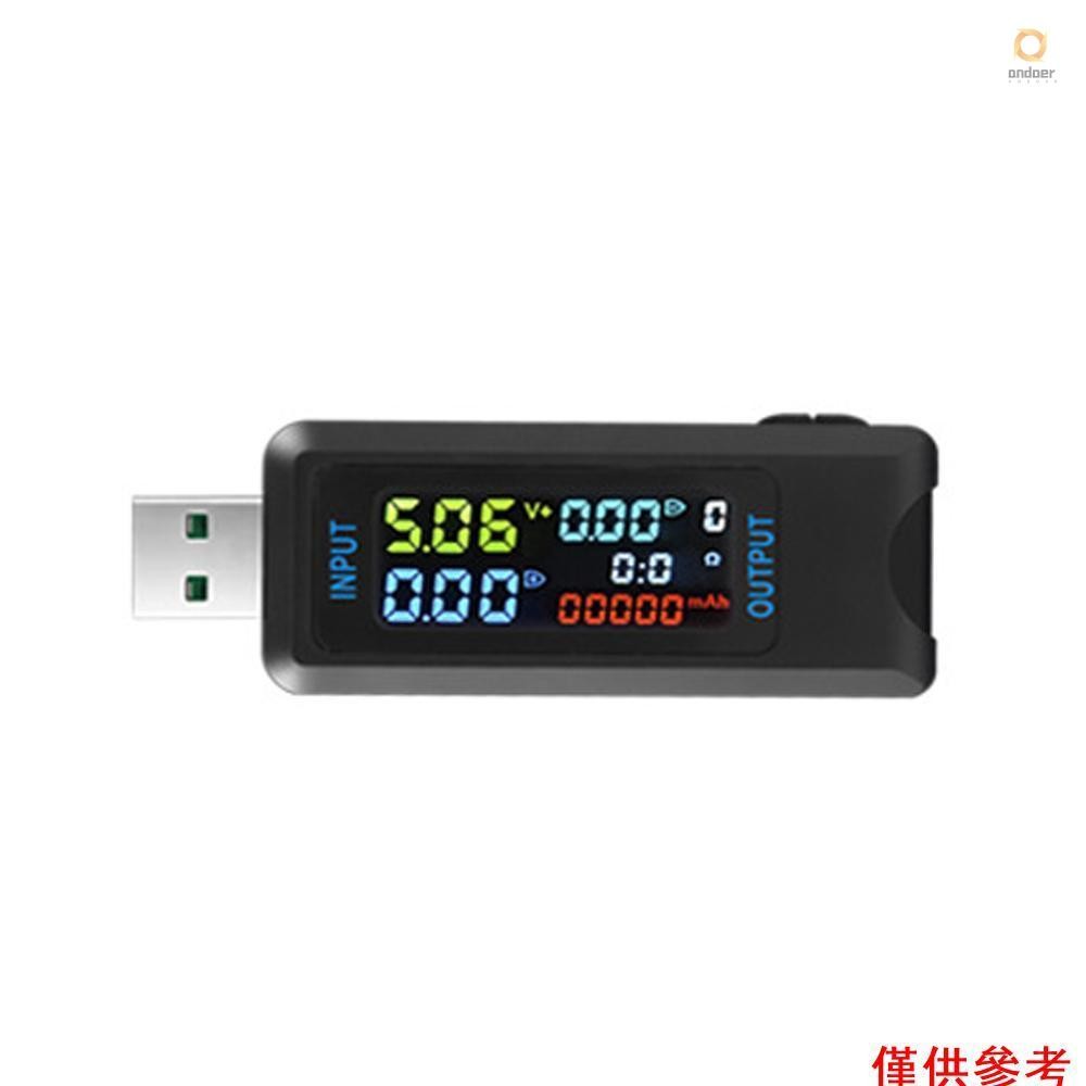 Ado)Multi-function USB Voltage Current Test Meter Digital IPS Display ...