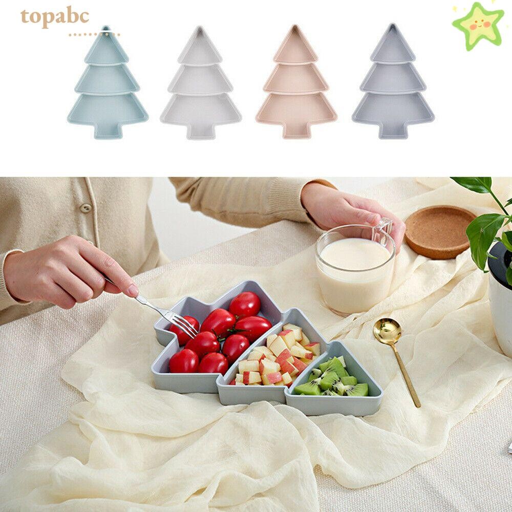 TOPABC Christmas Tree Shape Tray Store Multifunctional Shelf Xmas Home ...