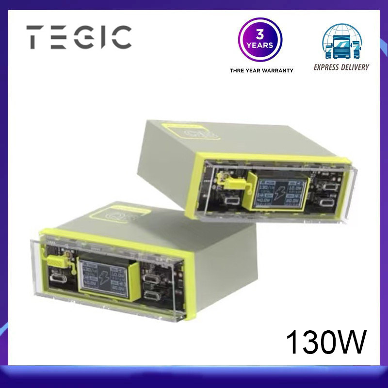 TEGIC QB 130W GaN Desktop charging station 3C1A 4 interfaces Over Temperature Protection ...