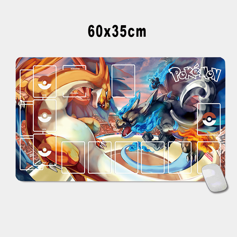 Pokemon Tyranitar Charizard Tinkaton Animation Characters Self Made Single Table Mat Battle Pad ...