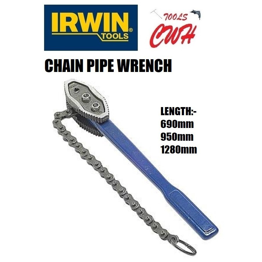 IRWIN CHAIN PIPE WRENCH FOR USE IN CONFINED SPACE | Shopee Malaysia