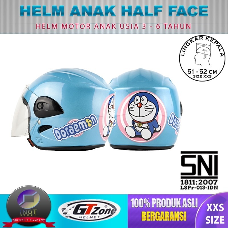 Gtzone SNI Small Children's Motorcycle Helmet Age 3 4 5 6 Years ...