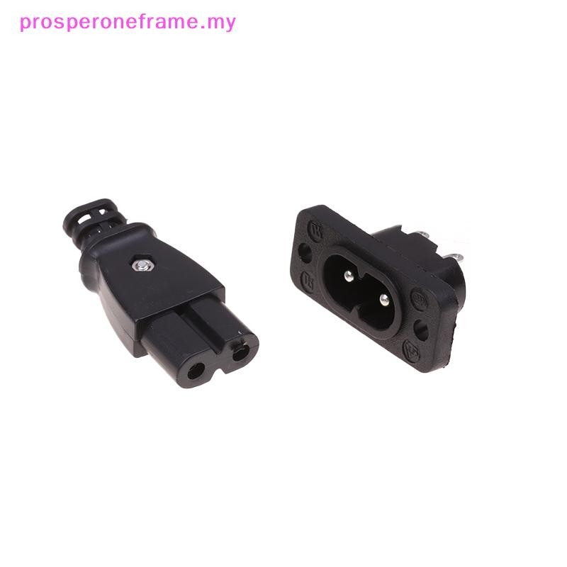 prosperoneframe C8 Male Power Socket Female Plug Power Outlet Embedded ...