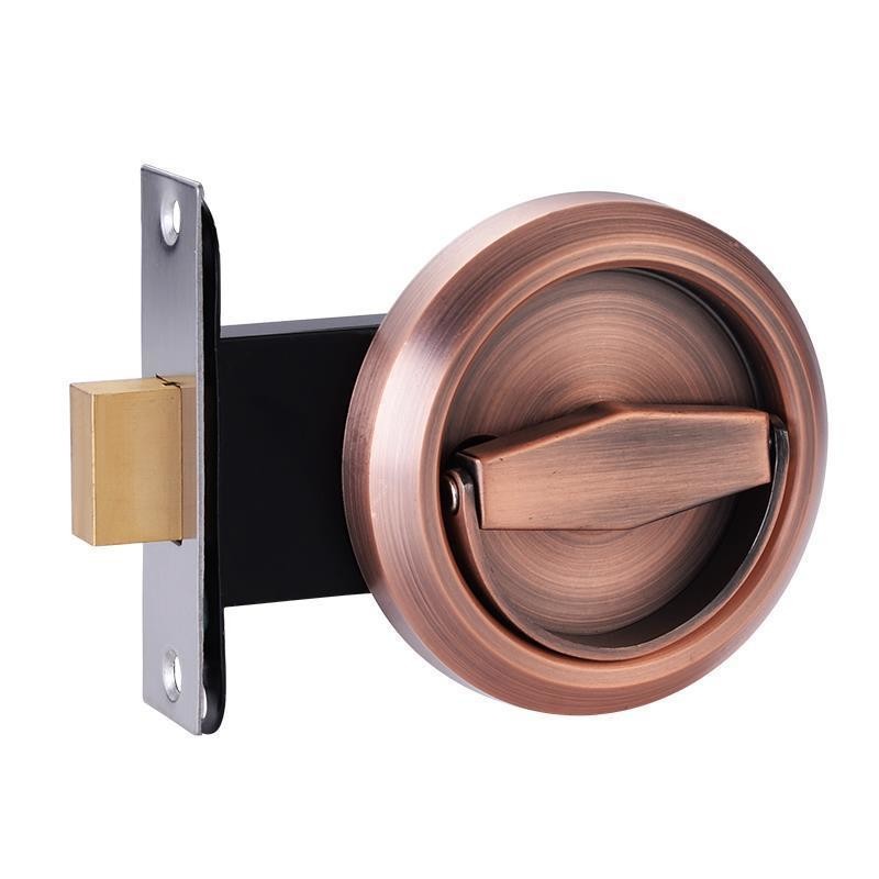 Stainless Steel Invisible Door Lock Room Door Lock Single-Sided Lock ...