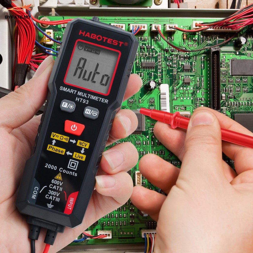 Smart Digital Multimeter 2000 Counts Auto Ranging Multimeter Tester ...