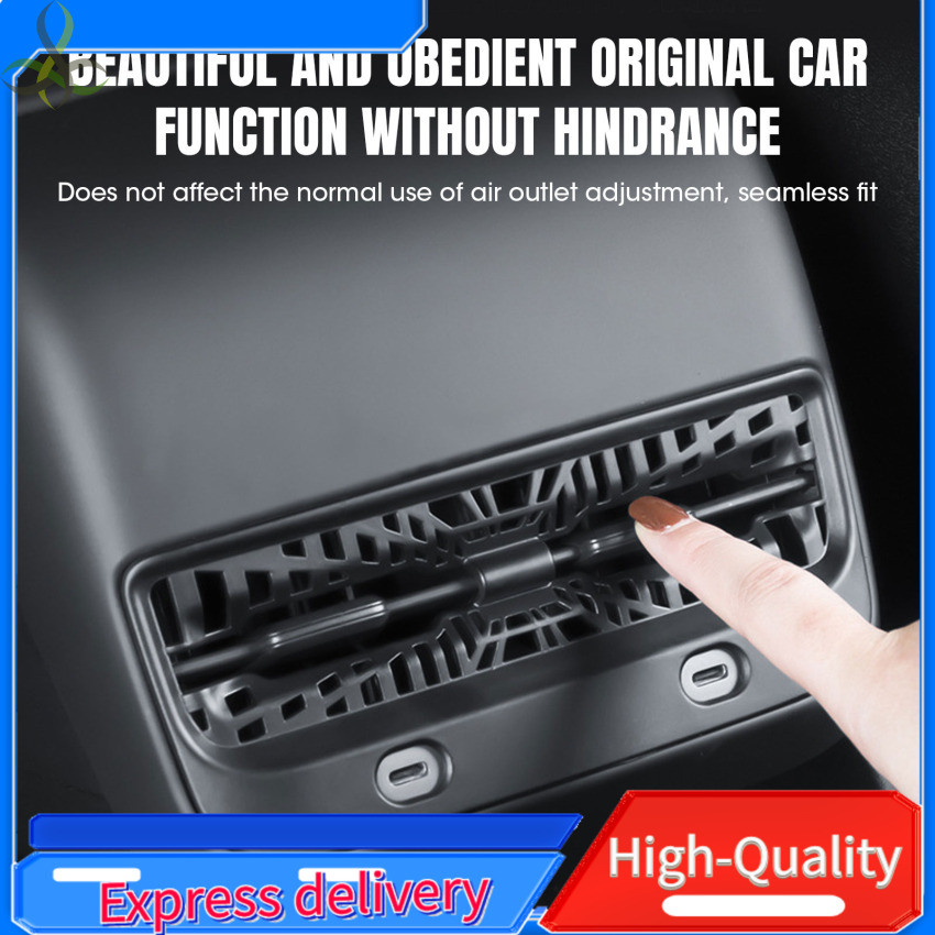 Rear Air Vent Cover for Tesla Model 3/Y 2021-2024 Accessories Rear Seat ...