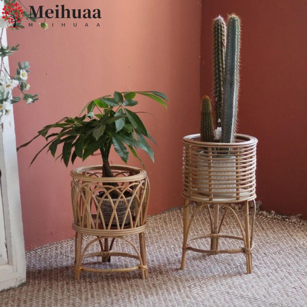 MEIHUAA Flower Basket, Plaited with Legs Flower Stand, Plant Stand Ins ...