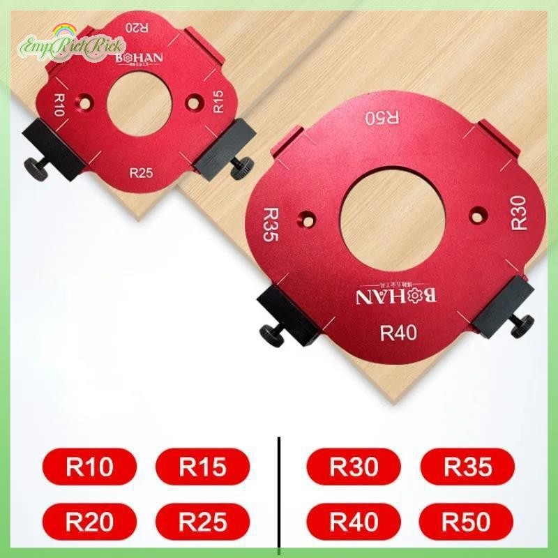 ERHK> 4in1 Woodworking Router Arcs Angle Positioning Template Corner ...