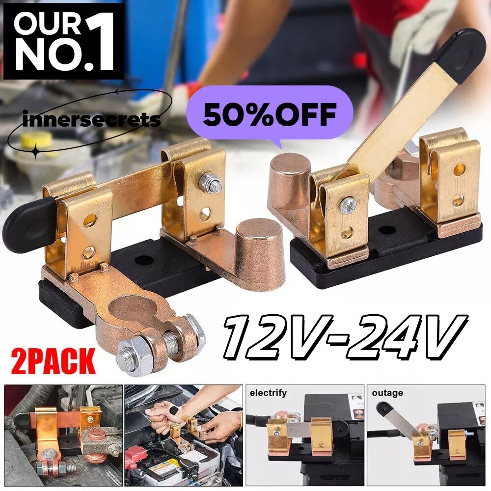 12V-24V Heavy Duty Car Battery Disconnect Knife Blade Shut Cut Off ...