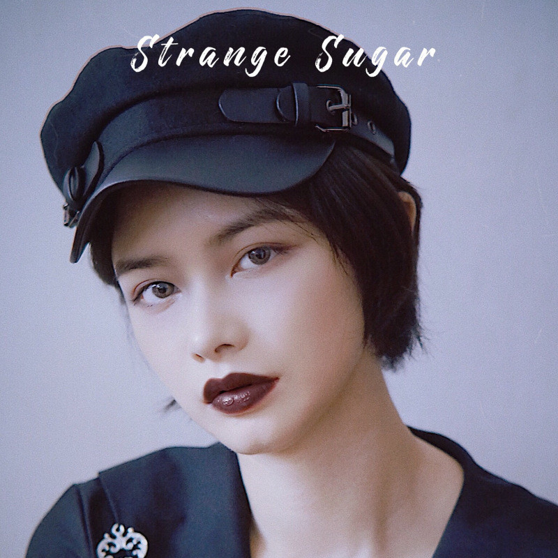 Hand-made Newsboy Cap Military Uniform Style Dark Gothic Girl Beret ...