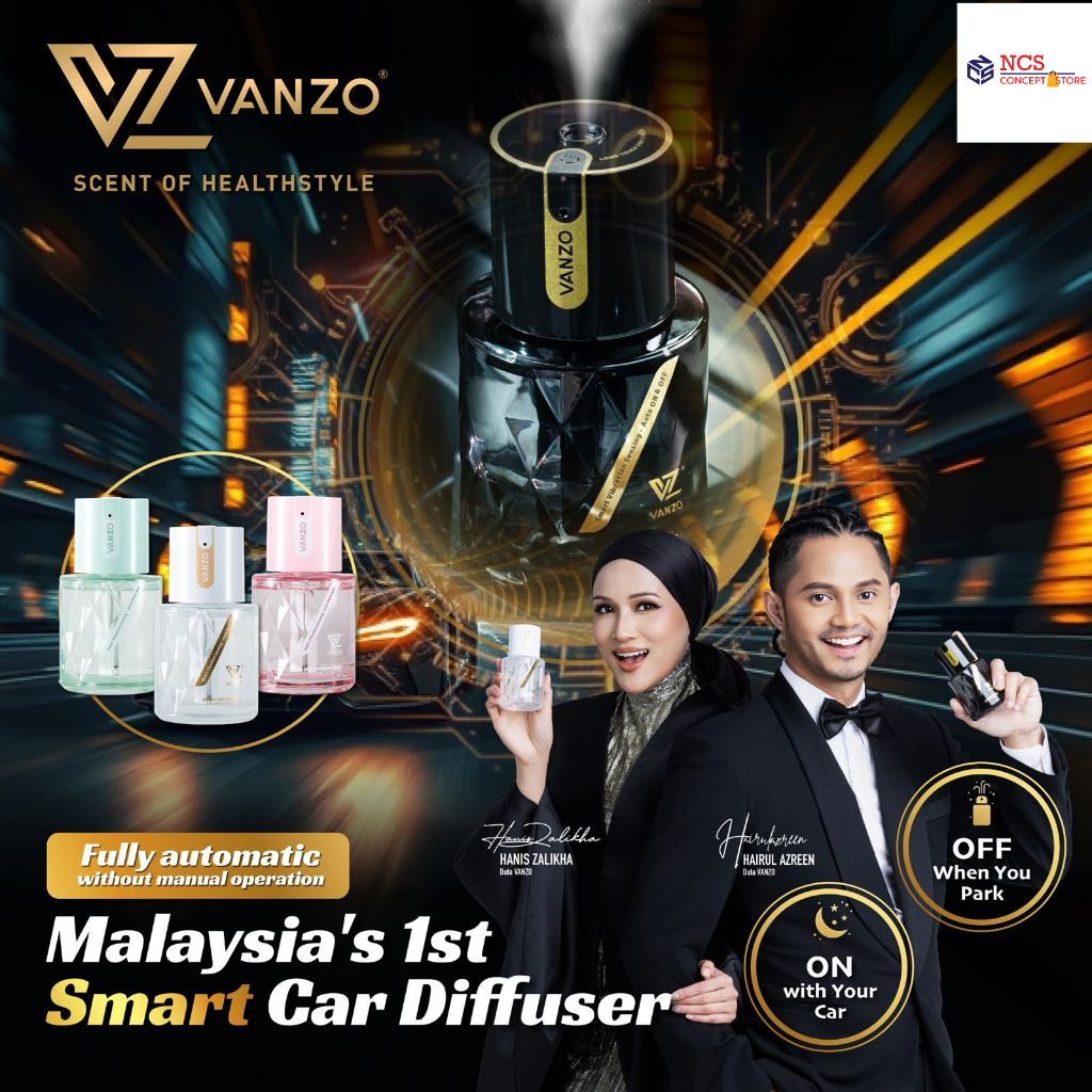 Smart Car Diffuser & Refill Pack】VANZO Smart Vibration Sensor: Auto ON ...