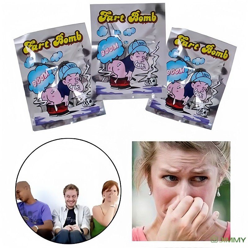 4pcs Funny Fart Bomb Bags Stink Bomb Smelly Funny Gags Practical Jokes ...