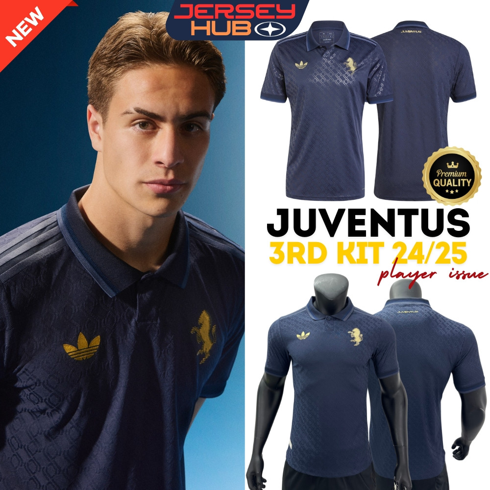 Juventus 3rd Kit Jersey 24-25 Players Issue 1:1 Official Away Home ...