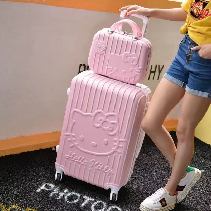 Hello Kitty Suitcase 20 Inch 24 Inch Large Capacity Trolley Travel ...