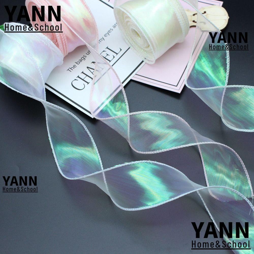 YANN Roll of Satin Ribbon, 40mm 10 Yards Flower Bouquet Wrapping ...