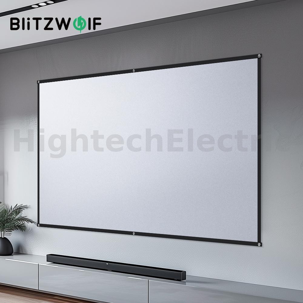 BlitzWolf® BW-VS8 Portable Metal Projector Screen 80/100/120-Inch 1 ...