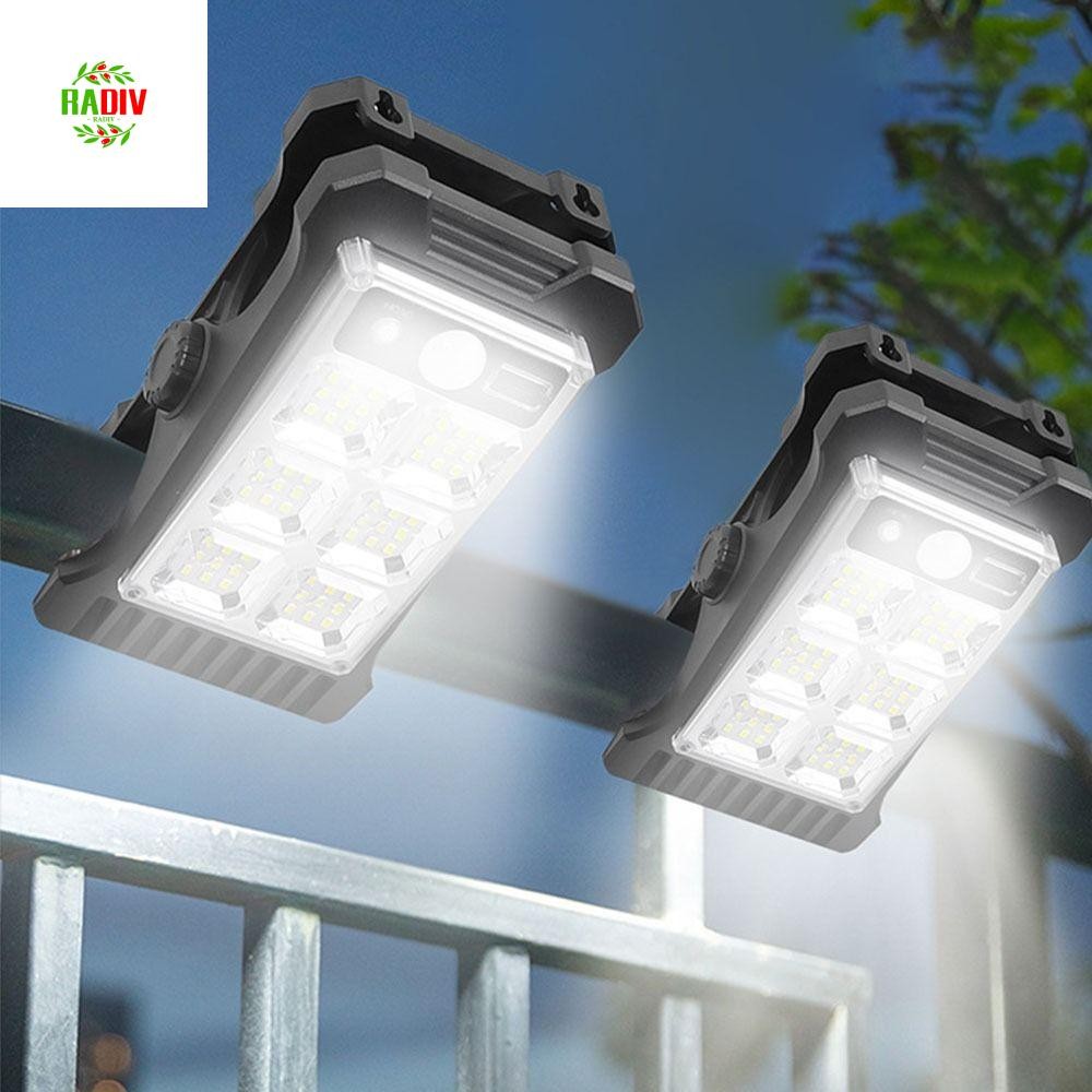 RADIV Solar Clip Light, Waterproof 3 Modes Solar Garden Lamp, Portable ...