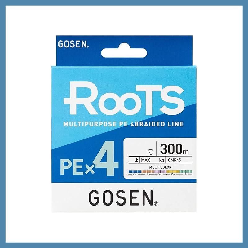 Gosen Roots PE×4 Multi-Color 300m 0.4号: Multi-Purpose 300m 0.4 PE ...