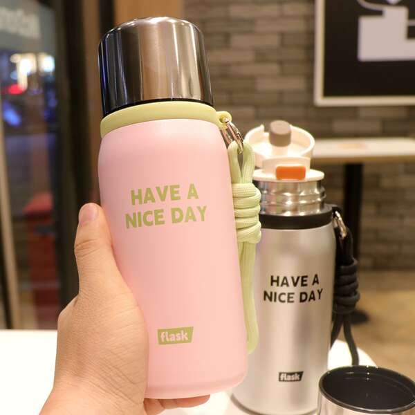 botol air tahan sejuk botol air budak Cawan termos kapasiti besar pengasingan air teh lelaki dan ...