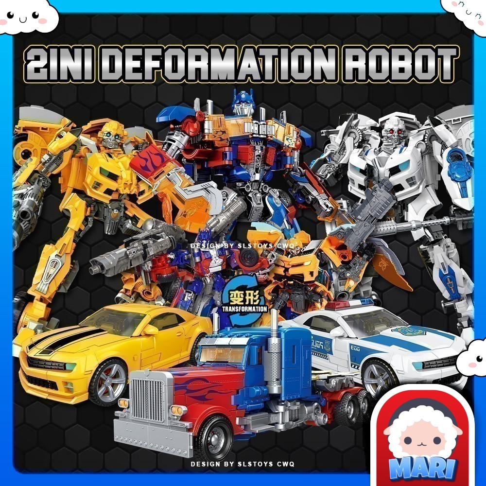 2IN1 Deformation Robot Transform Vehicle Model Figures Mecha Gift ...
