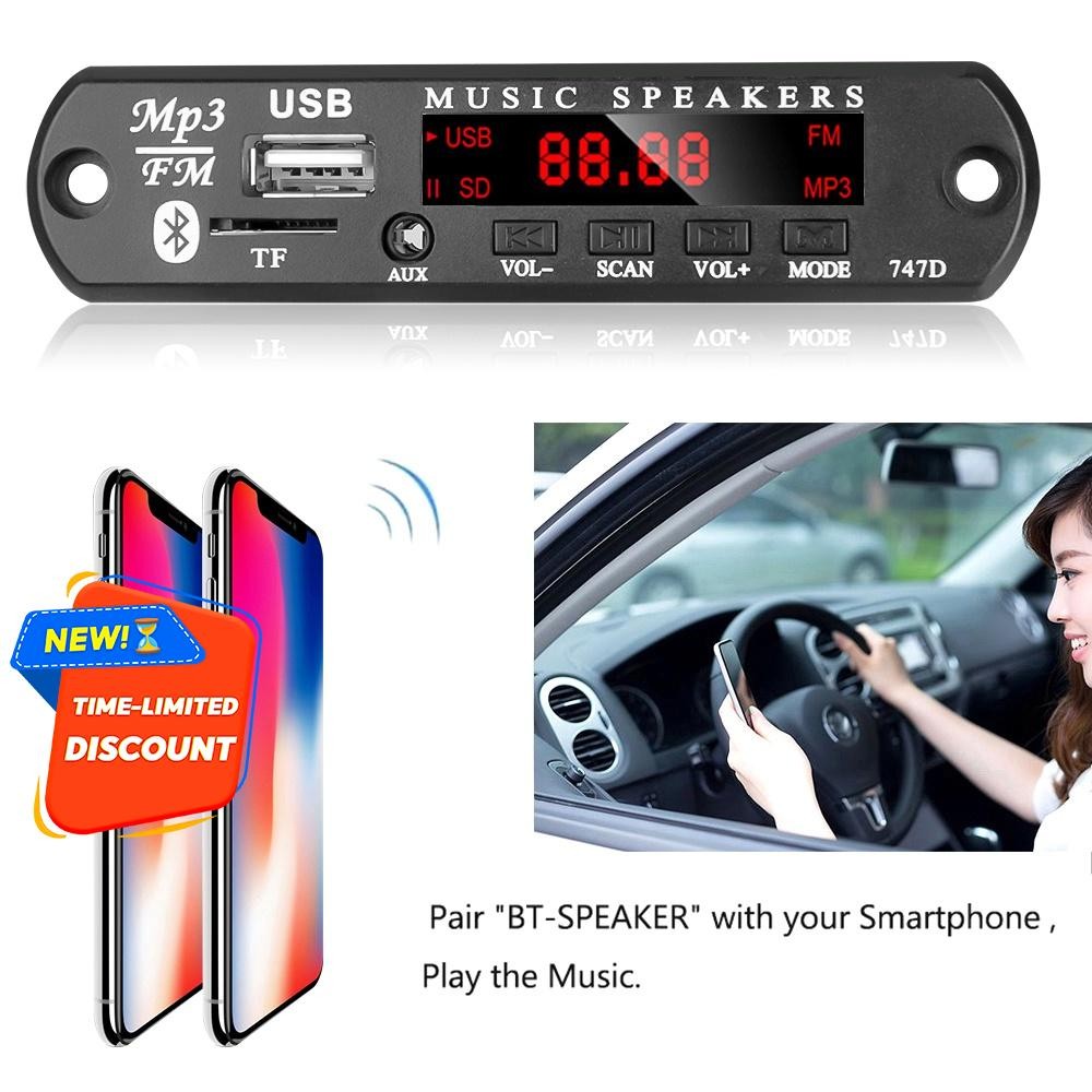 12V Bluetooth 5.0 Car Kit Wireless MP3 DC 9V Dec oder Board Audio WMA Car Music Player Module ...
