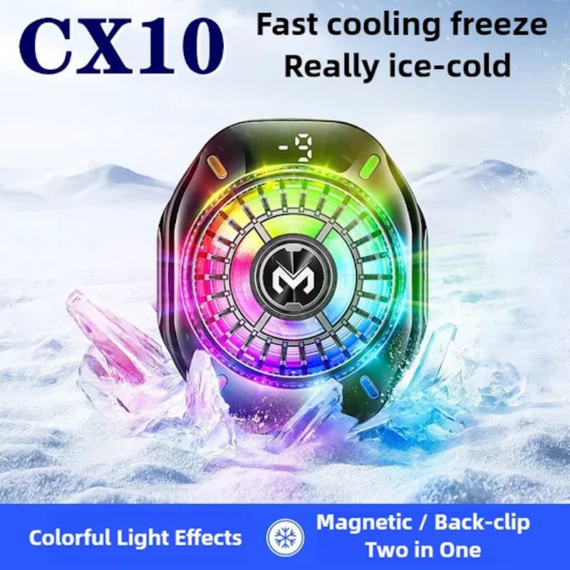 MEMO CX10 Fan Cooler Gamer Cool RGB Light with AI | Shopee Malaysia