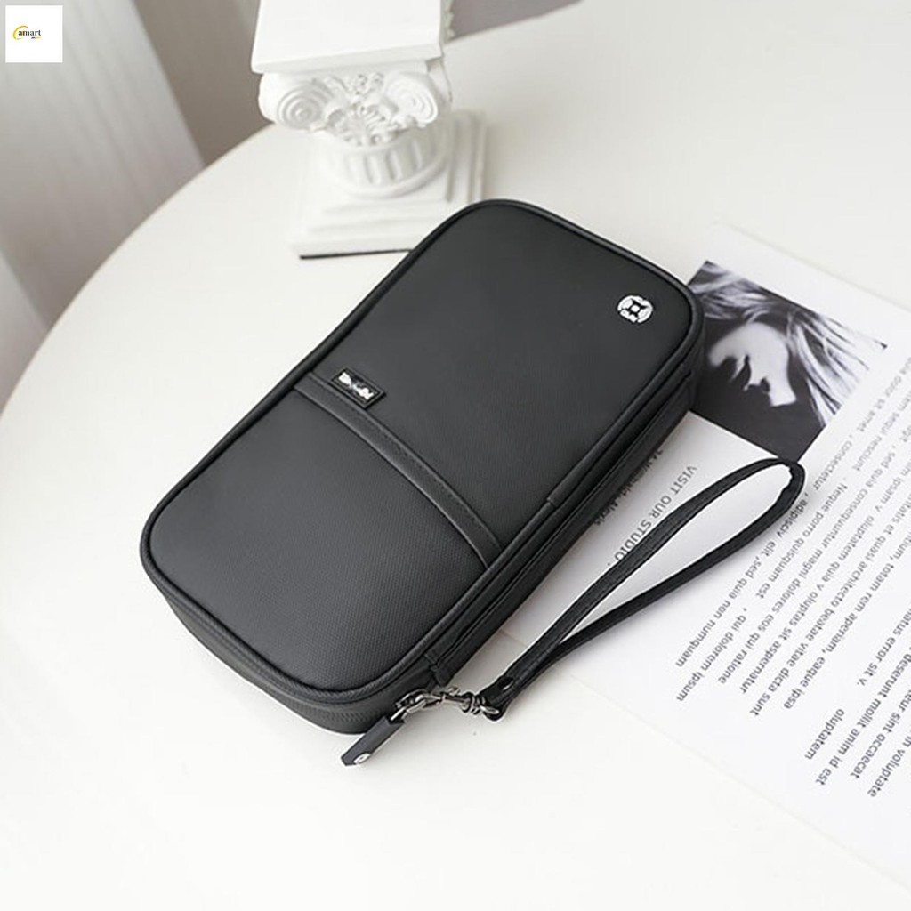 Travel Document Organizer Waterproof Passport Wallet Portable Card Case ...