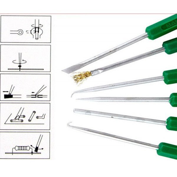 BAKU 120 IC Removal Tool Capacitor Triode Removal 6-Piece Set Flux ...