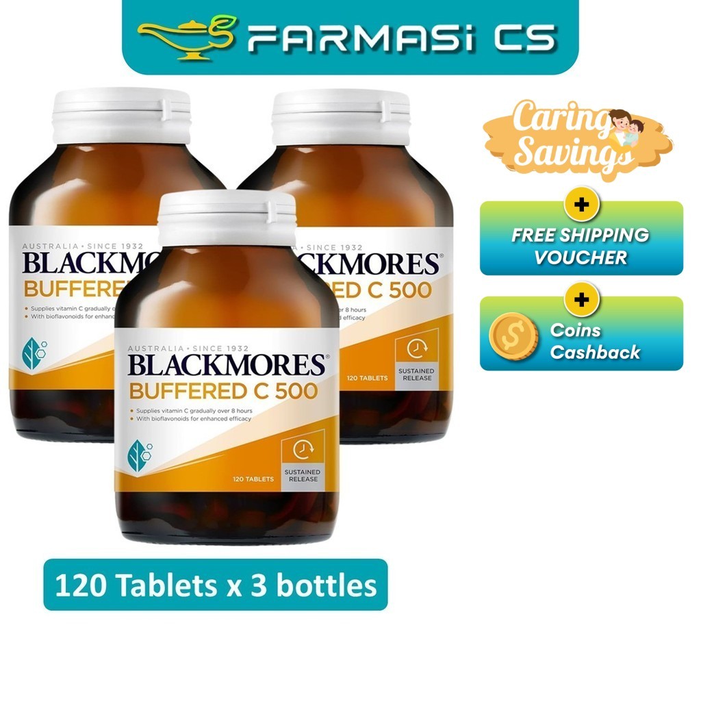 Blackmores Buffered C 120 tablets x 3 Bottles EXP:06/2026 [ Vitamin c ...