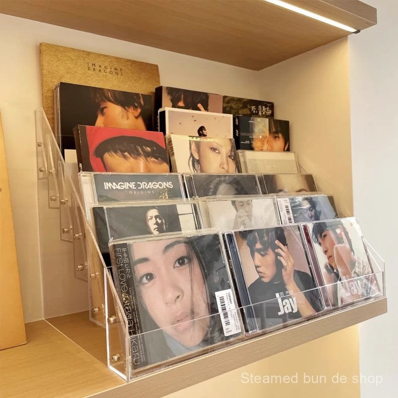 Acrylic Disc Display Stand | CD Magazine Storage Cabinet Multi-Layer ...