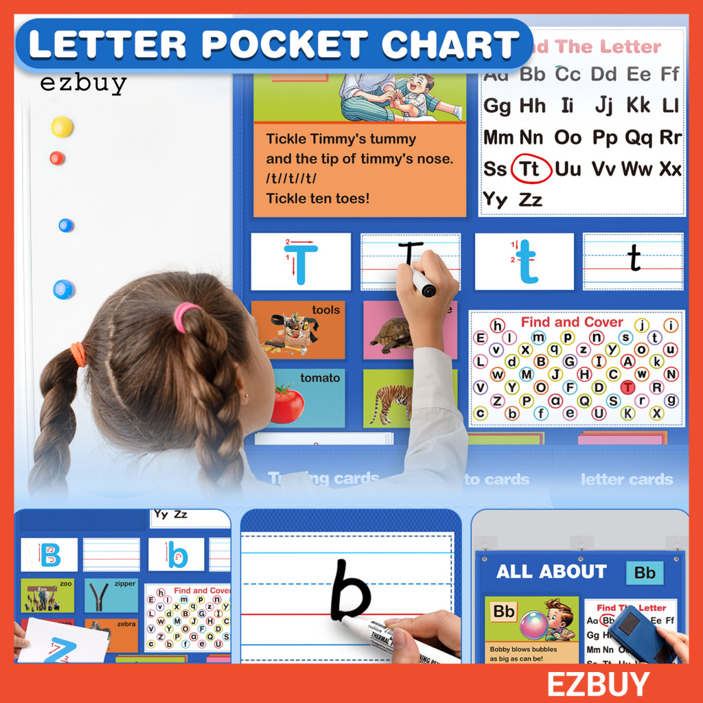 [EY] Letter Tracing Learning Alphabet Learning Wall Chart Abc Learning ...