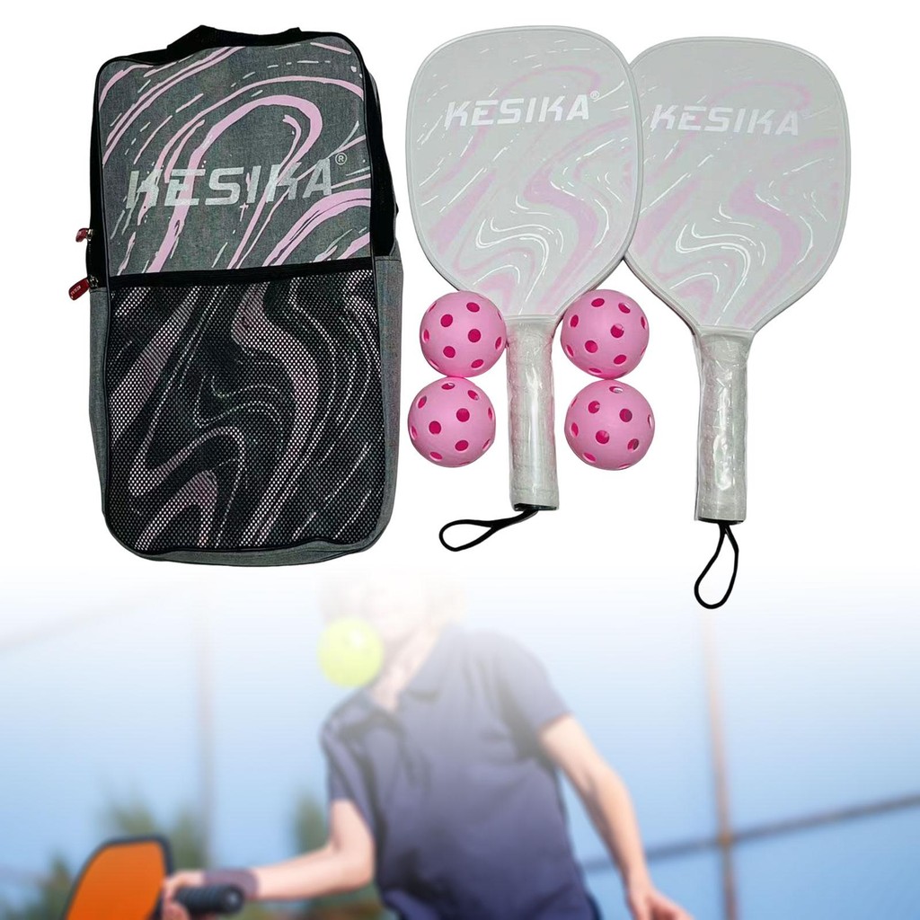 aternee Pickleball Racket Set Paddle Set 4 Pickleballs Comfort Grip ...