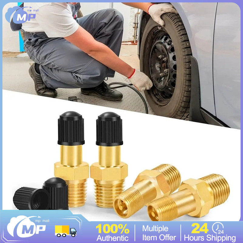 1/4’ NPT Solid Nickel Plated Brass Filler Valve Air Compressor Tank Air ...