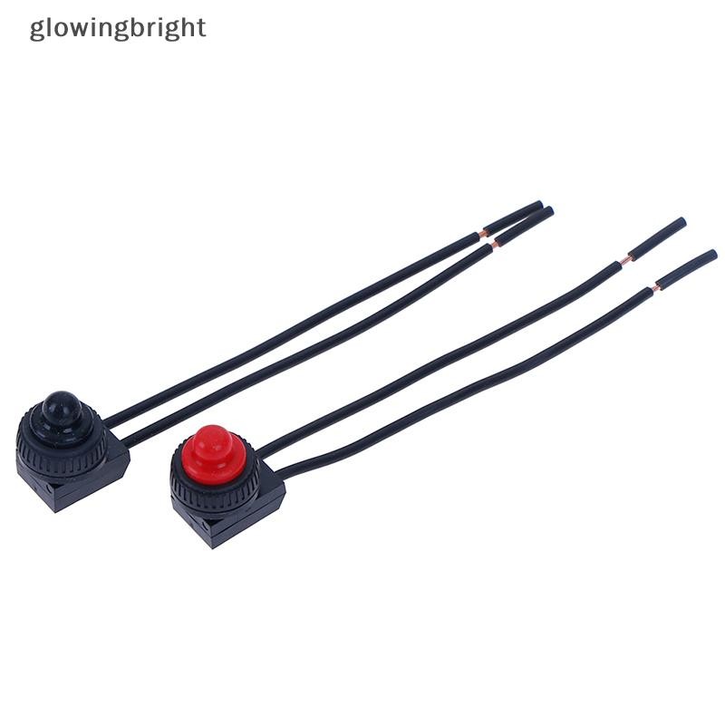 [glowingbright] 220v waterproof push button on-off switch with 4" wire ...