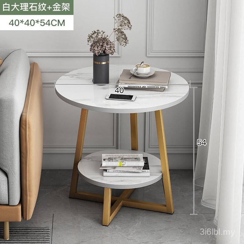 Meja kopi kecil meja bulat kecil, ruang tamu sederhana, rumah tangga ...