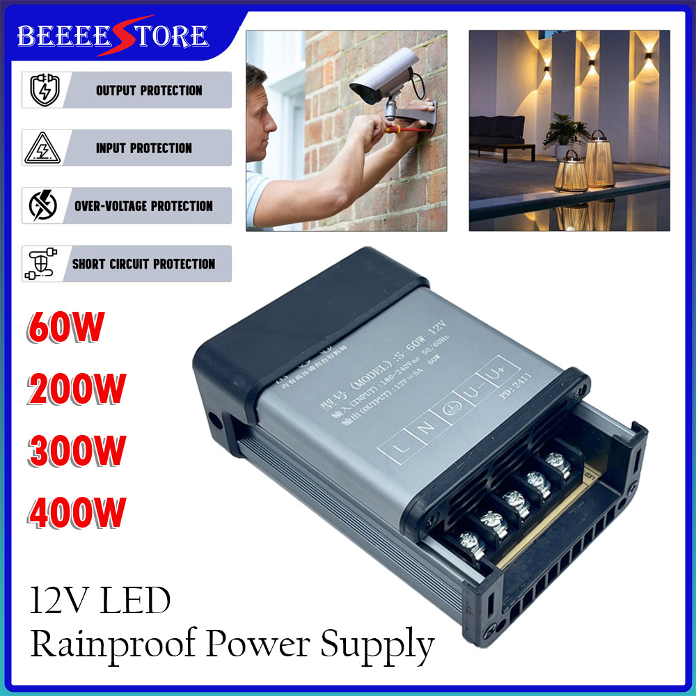 (12V) LED Rainproof Power Supply/Outdoor Power Supply for LED/AC To DC ...