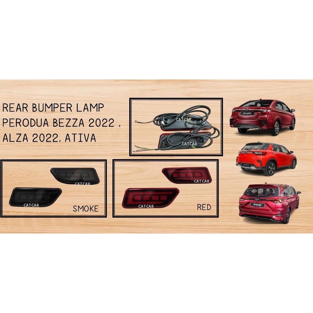 Perodua Alza 2022 / Ativa / Bezza 2020 Rear Bumper Reflector with ...