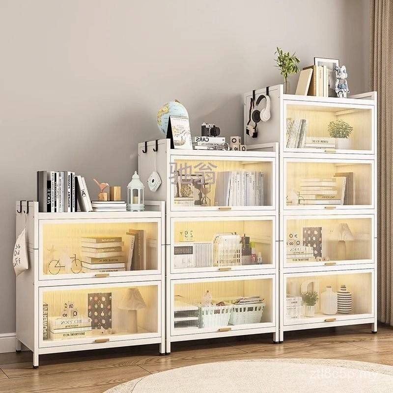 Z % Rak buku keluli isi rumah, loker tahan debu lantai banyak lapisan ...