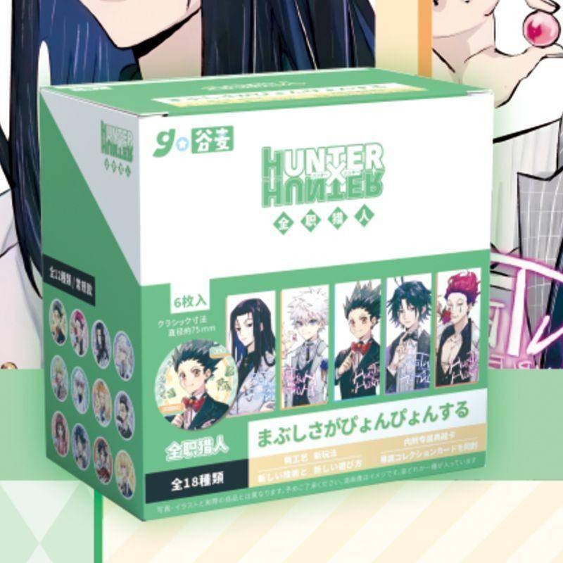 Hunter x Hunter Blind Box Badge Set | 75MM Pins + Character Cards | 6 ...