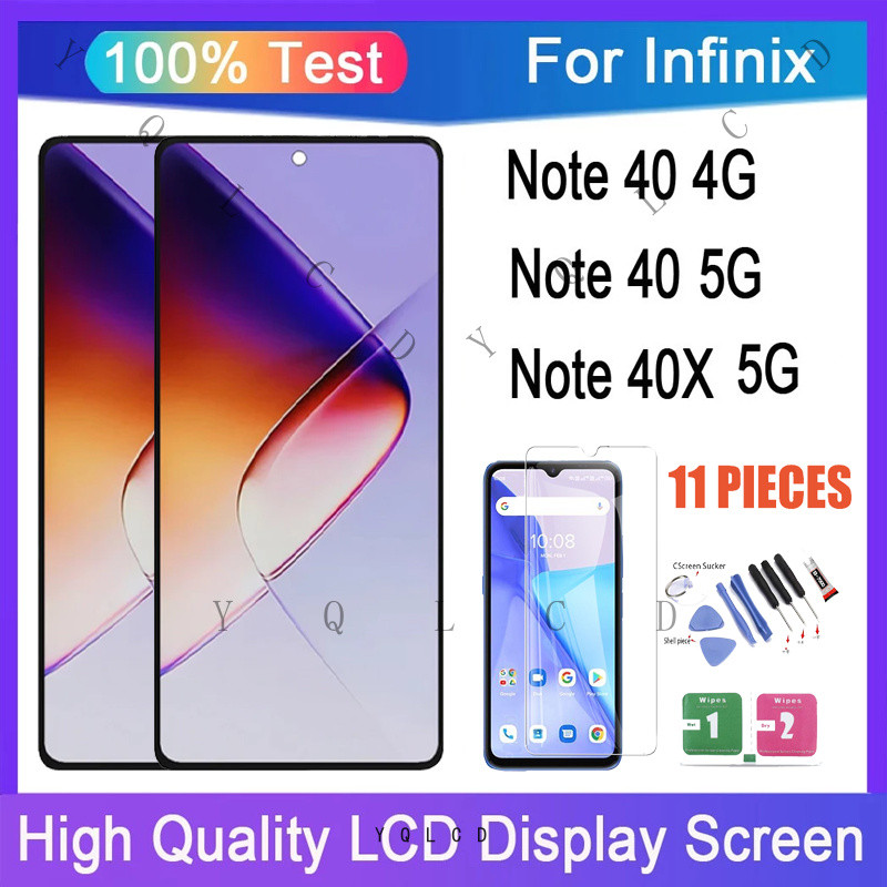 Original AMOLED Infinix Note 40 4G 5G Note 40X 5G LCD Display Touch ...