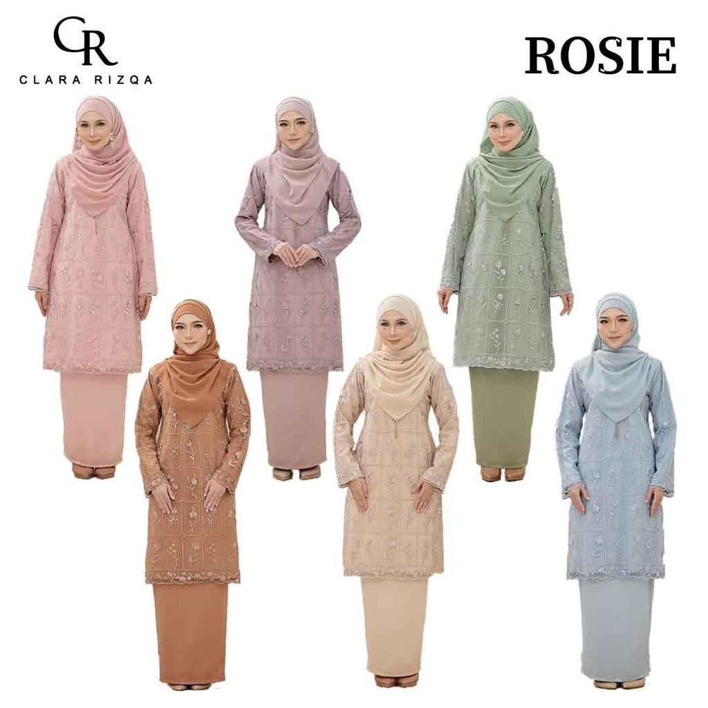 CLARA RIZQA - ROSIE Baju kurung muslimah lace | Shopee Malaysia