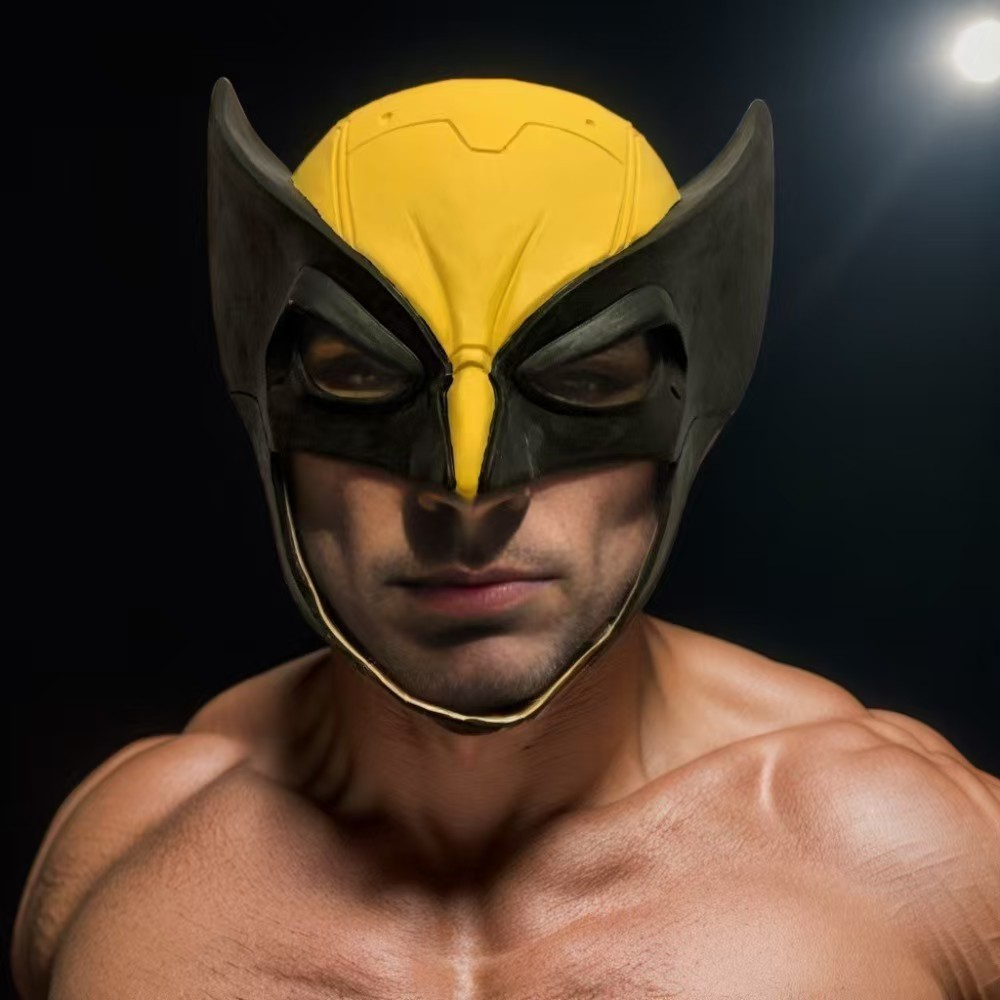 masquerade mask mask halloween deadpool mask Deadpool 3 Wolverine Latex ...