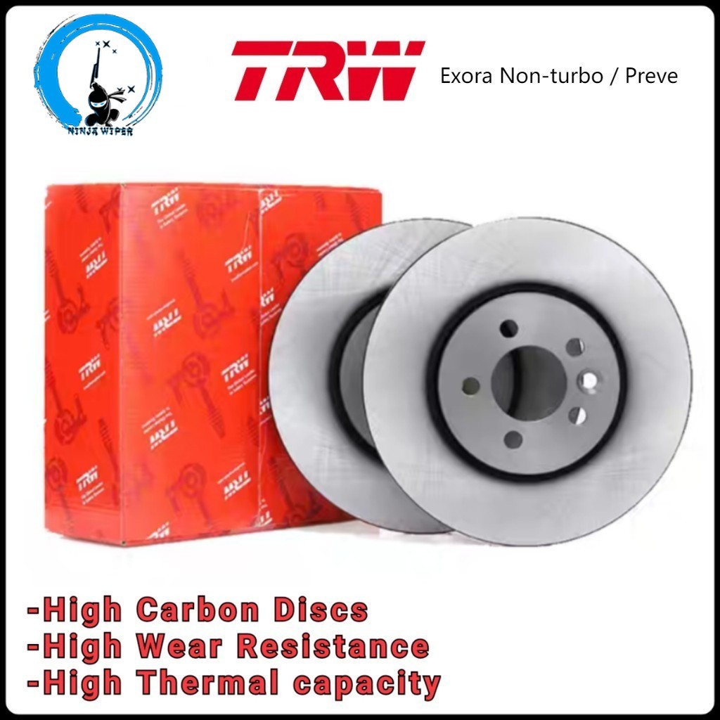 Original TRW Front Disc Rotor - Proton Exora Non-turbo / Preve (1 Pair ...