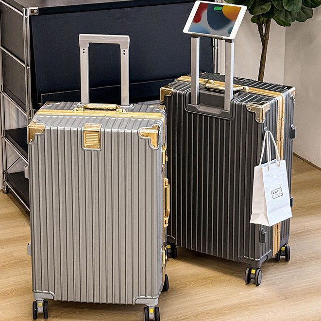 30/28/26/24 inch large capacity luggage Aluminum frame multifunctional ...