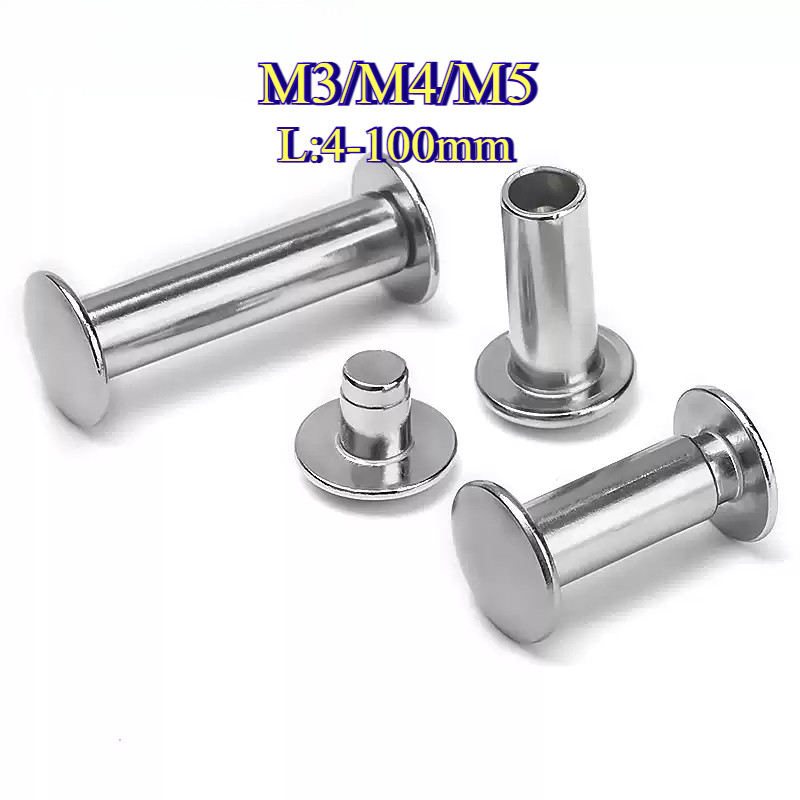 M3/M4/M5 SUS304 Photo album screw to lock nut butt joint combination ...