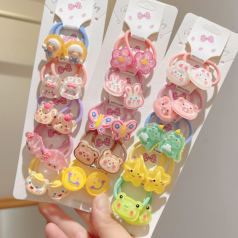 Children's Hair Band Little Girl Cartoon Rubber Band Baby Hair Friendly ...