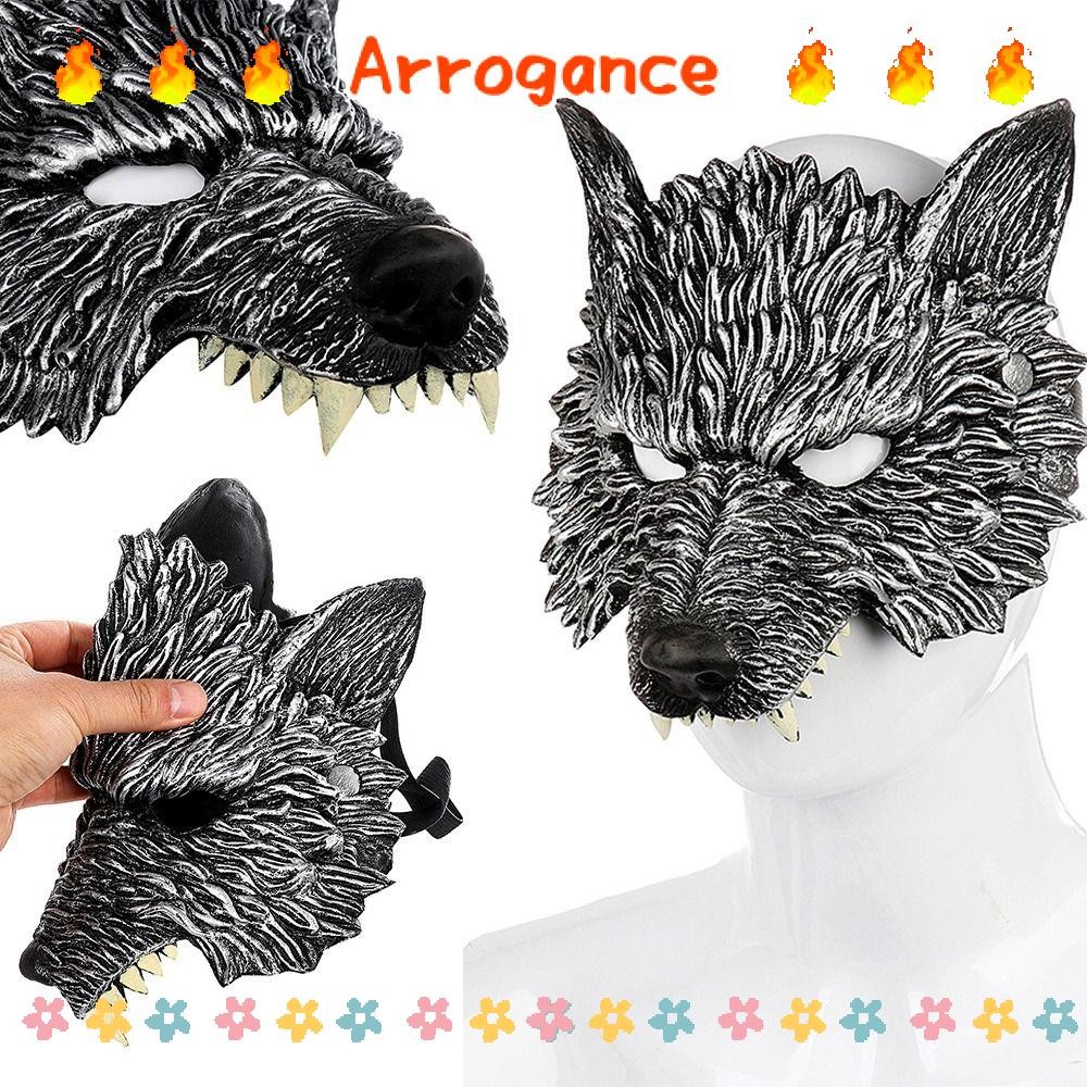 ARROGANCE Wolf Head , Mysterious Costume Prop Werewolf , Soft PU Foam ...