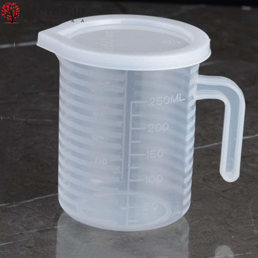 MEIHUAA Graduated Measuring Beaker, Polypropylene Plastic Liquid ...