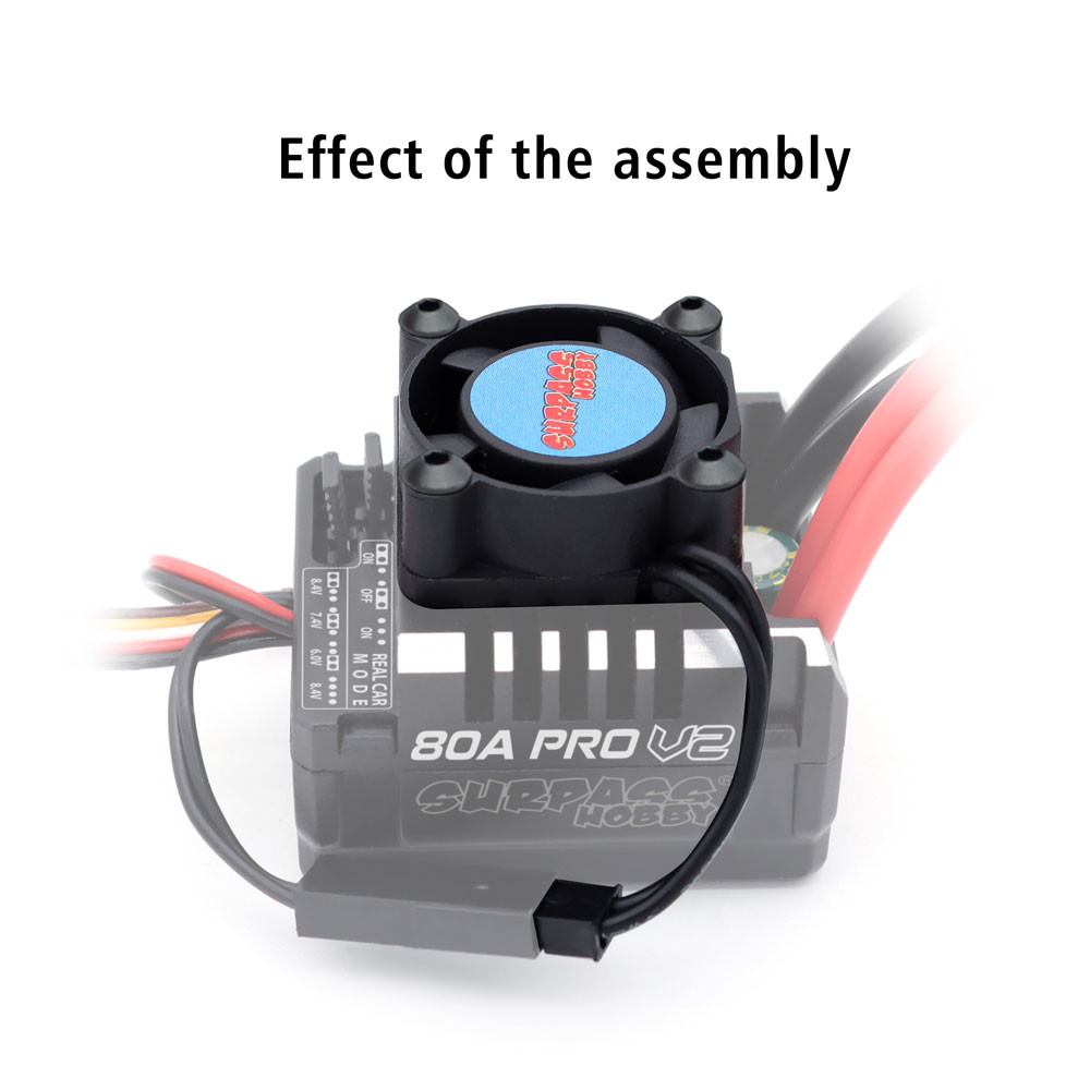 SURPASS HOBBY New 80A Pro V2 Brushed ESC Buit-in BEC 6.0V/7.4V/8.4V ...