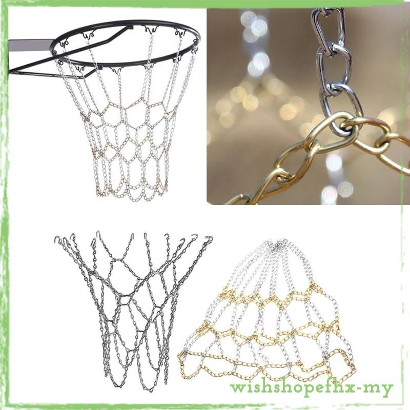 [WishshopefhxMY] Metal Basketball Net Chain Heavy Duty Galvanized Steel ...